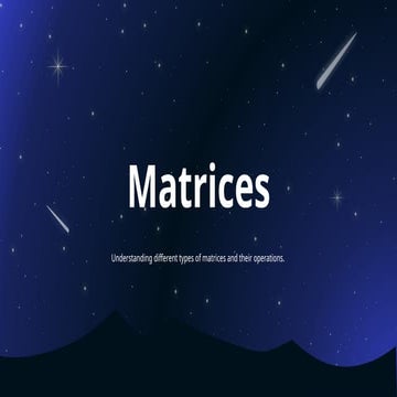 Matrices (1).pptx . Types and introduction | PPT