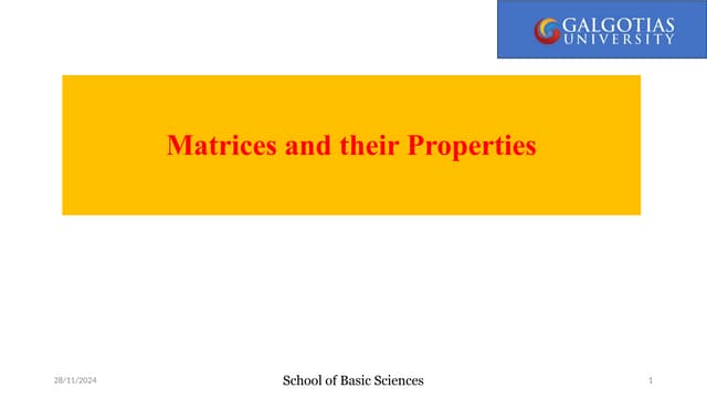 Rank of a Matrix in Echelon Form with an example.pptx