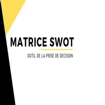 SWOT Analysis - Analyse FFOM | PDF