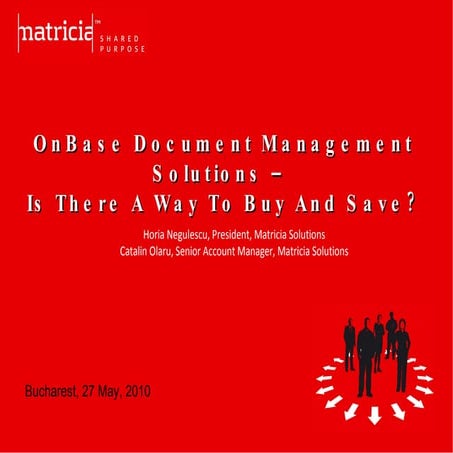 OnBase Document Management Solutions – Is There A Way To Buy And Save ...