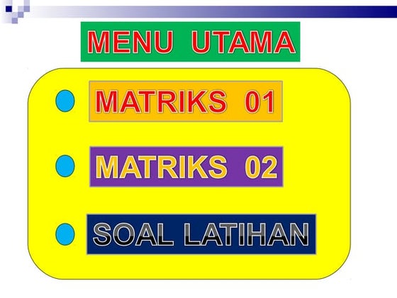 Operasi matriks | PPT