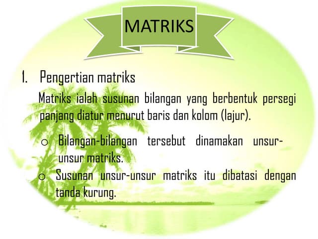 Perkalian Matriks | PPTX