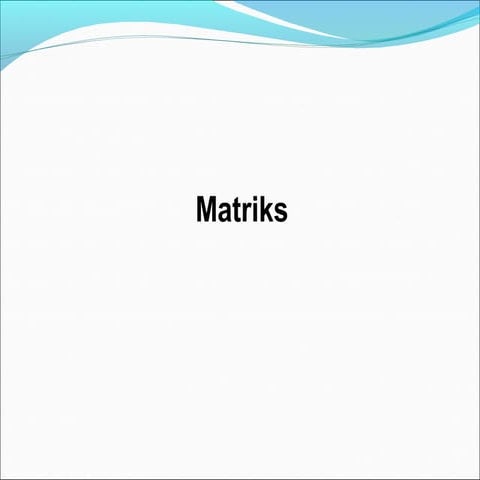 Matriks | PPT