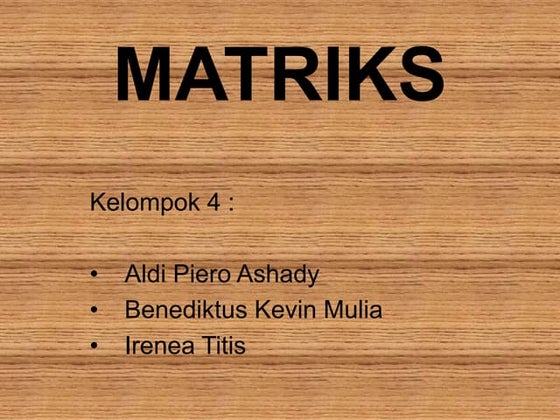 Matriks | PDF