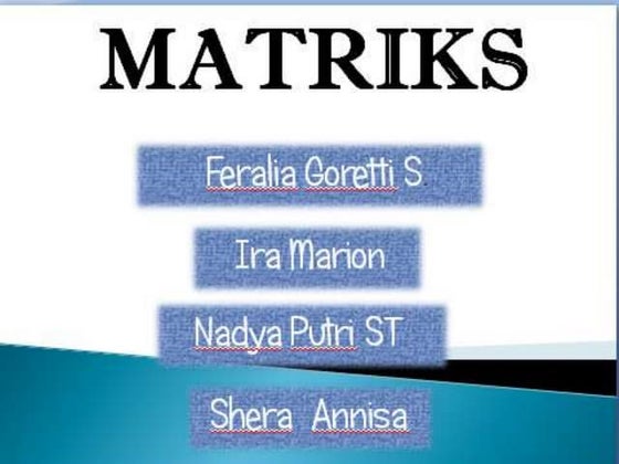 Matriks | PPT