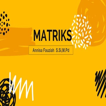 Matriks | PPTX