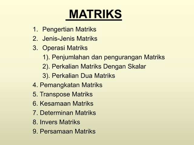 Pembuktian Sifat – Sifat Operasi Matriks | DOCX