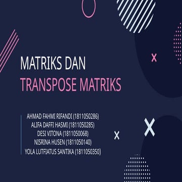 MATERI MARIKS Dan TRANSPOSE MATRIKS.pptx