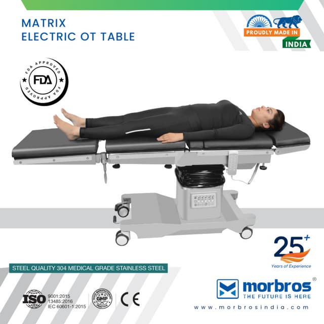 MATRIX ELECTRIC OT TABLE Where Precision Meets Performance Designed | PDF