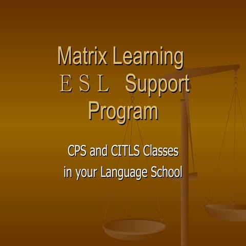 Matrix Learning | PPT
