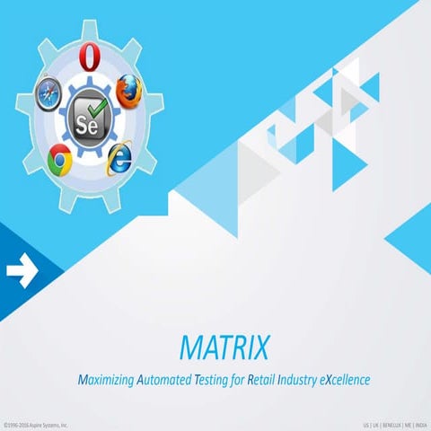 MATRIX - Maximizing Automated Testing for Retail Industry eXcellence | PDF