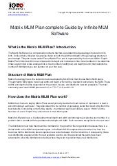 Matrix MLM Compensation Plan | PPT