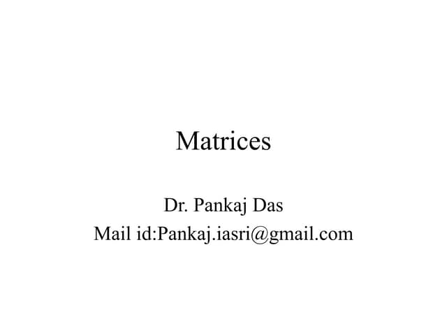 Matrix And Its Operations Pdf