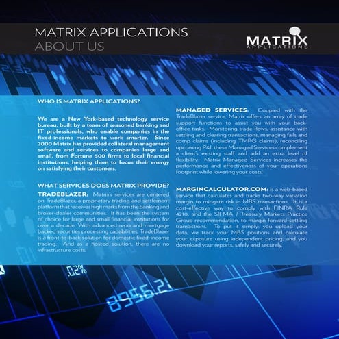 Matrix Applications Brief | PDF