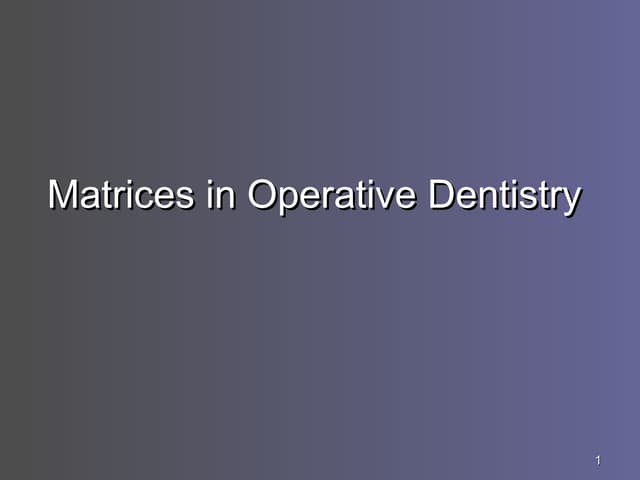 cavity classification and nomenclature (3) | PDF