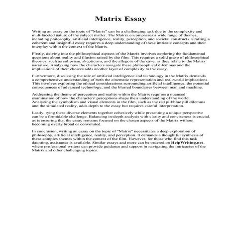 Matrix Essay.pdf