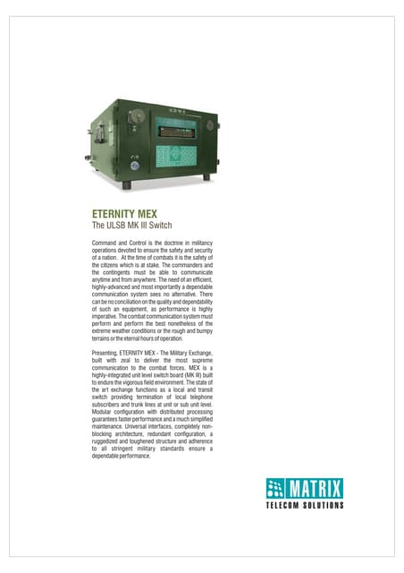 Matrix eternity pe brochure | PDF