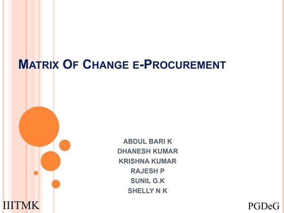 FedEx case e-procurement | PPT