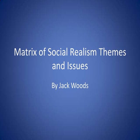 Matrix of films: Themes and Issues | PPTX