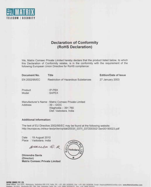 ETERNITY GE12 TEC | PDF