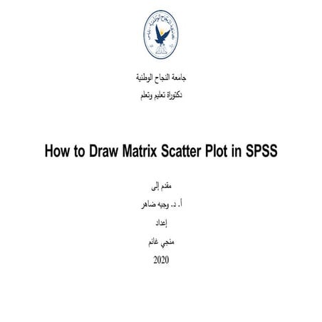 How to Draw Matrix Scatter Plot in SPSS Step by Step | PPT