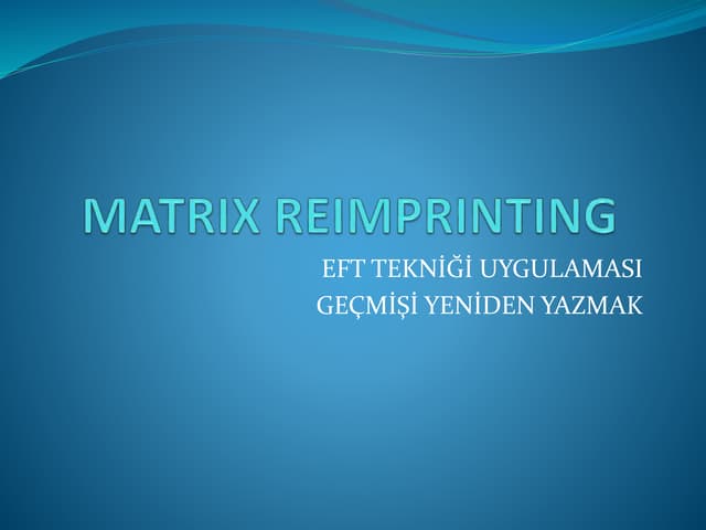 Matriz ilişki dönüştürme protokolü | PPTX