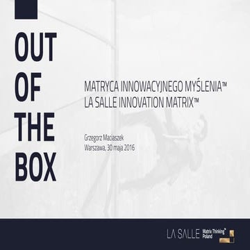 Matrix thinking Grzegorz Maciaszek | PDF