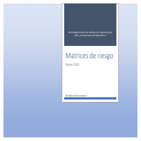 Matrices de los laboratorios | DOCX