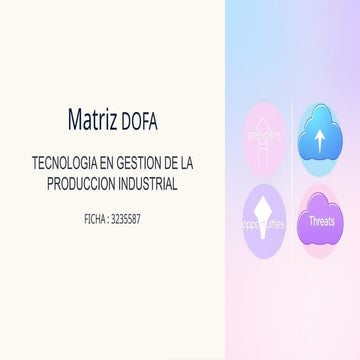 Matriz-DOFA. PRESENTACION DOCUMENTACION IMPORTANCOApptx | PPTX