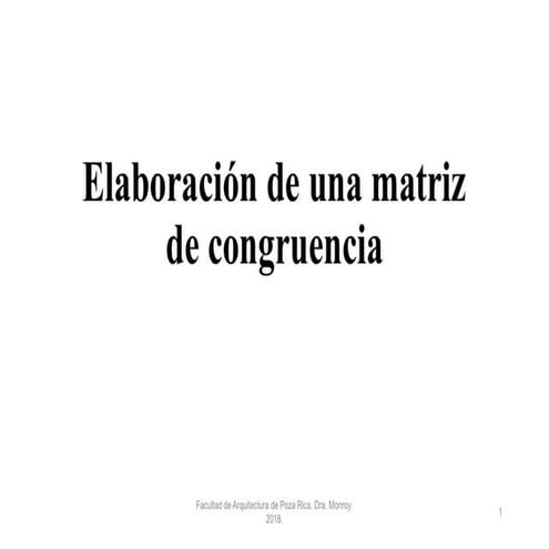 Matriz de congruencia | PDF