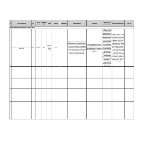 Matriz de fichaje de Scopus, para trabajos de investigacion pdf | PDF