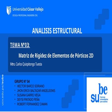Análisis matricial de pórticos de analisis estructural | PDF