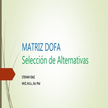 Metodo dofa | PPT