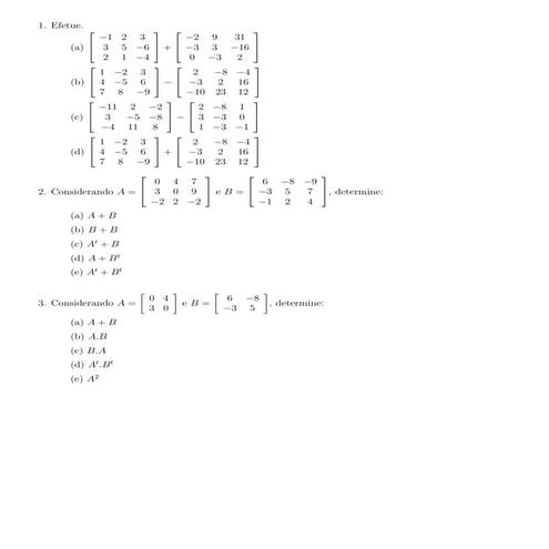 Matrizes 2 ano | PDF