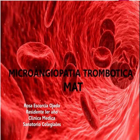 microangiopatia trombocitopenica trombotica | PPTX
