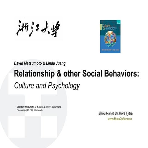 Relationship, Love and other Social Behaviors | PPT