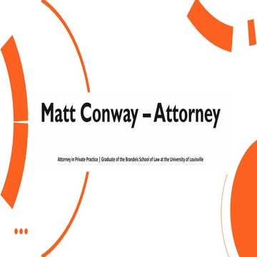 Matt Conway (Attorney) - A Notable Professional From Kentucky.pdf