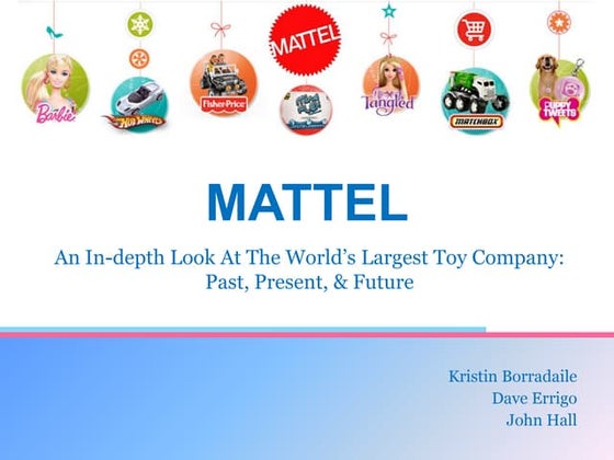 Business ethics assignment- MATTEL INC. | PPT
