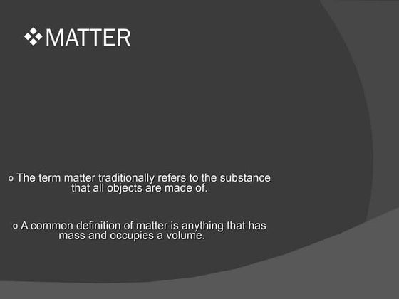 Phases of Matter | PPTX | Chemistry | Science