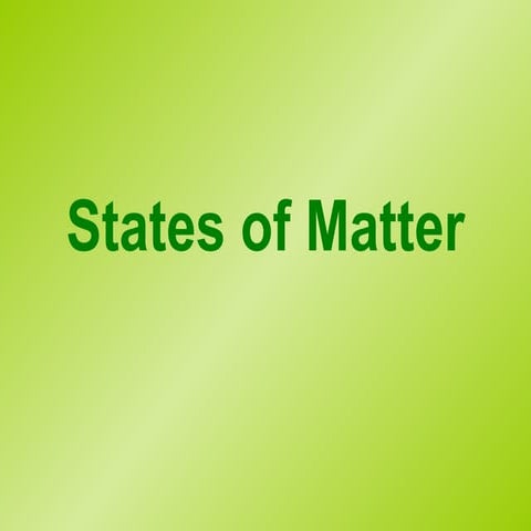 Matter | PPT | Physics | Science