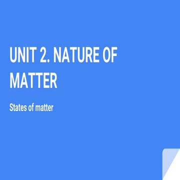 Nature of Matter | PPT