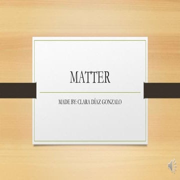 Matter | PPT