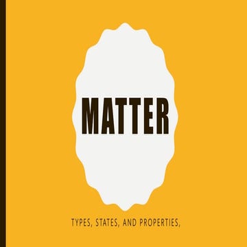 Matter | PPT