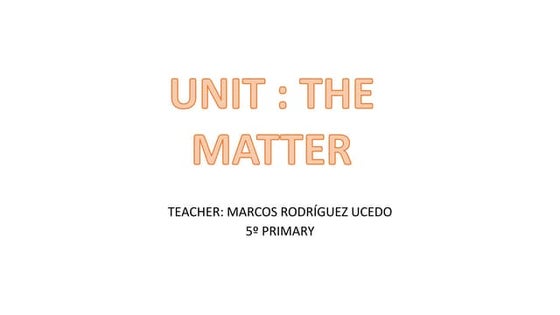 4th grade unit c ch. 11 lesson 1 what is matter | PPT