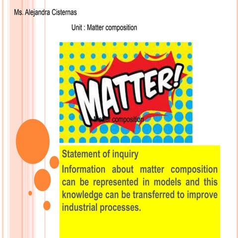 Matter 7th grade : | PPTX