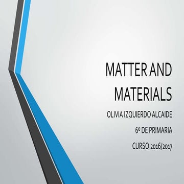 Matter and materials | PPT