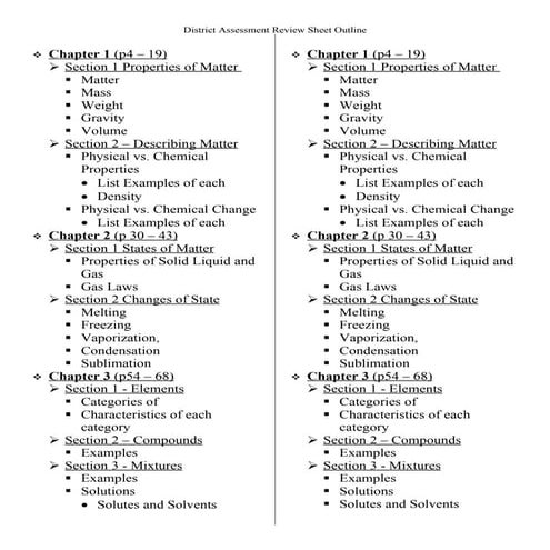 Matter Assessment Review Sheet | DOC