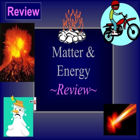Matter Energy Unit Test Rview 2014 | PPT