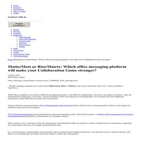 Mattermost vs riot matrix who is winning as an open-source slack ...