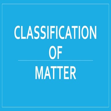 Matter, physical science | PPTX